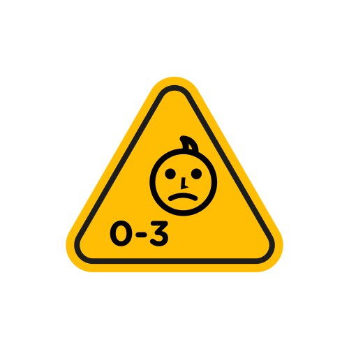 Tripping hazard warning sign icon set danger Vector Image