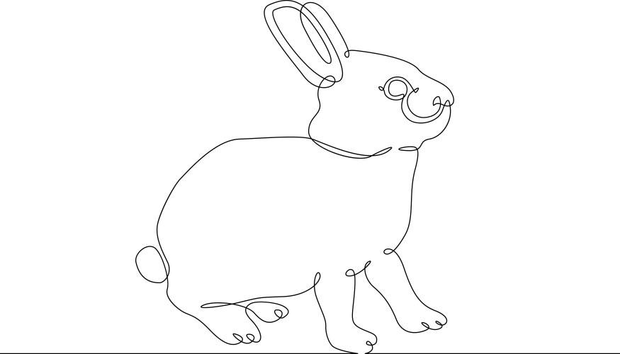 Rabbit Line Drawing Vector Images (over 10,000)