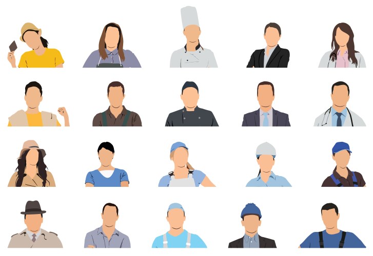 Professional people Royalty Free Vector Image - VectorStock