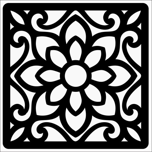 Square ornament Royalty Free Vector Image - VectorStock