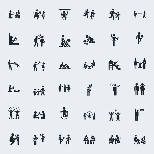 Stick Figure Kids Vector Images (over 2,400)