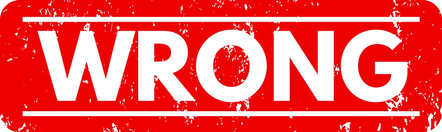 Red wrong Vector Images & Graphics for Commercial Use | VectorStock