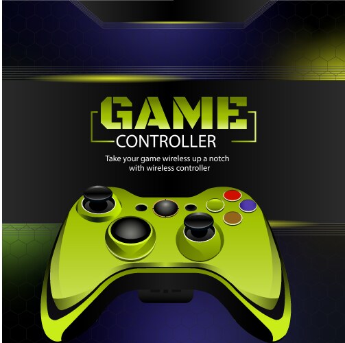 Realistic controller Royalty Free Vector Image
