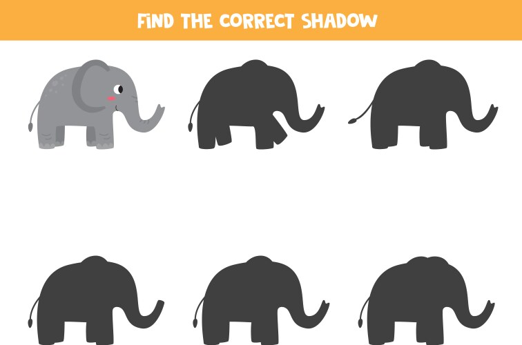 Template find the right shadows for plants Vector Image