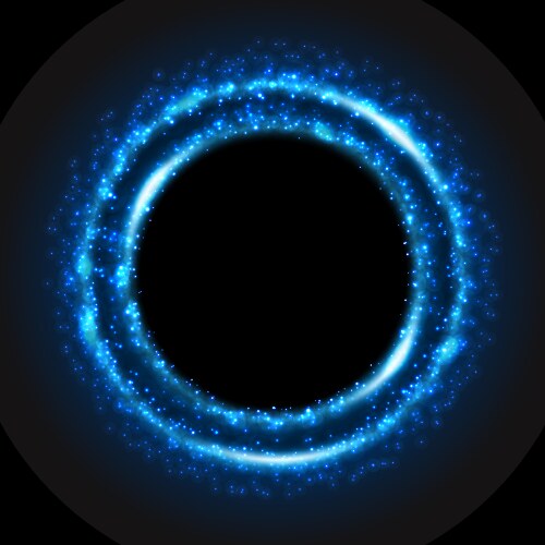 Round blue light Royalty Free Vector Image - VectorStock