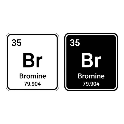 Periodic table element bromine Vector Images & Graphics for Commercial ...