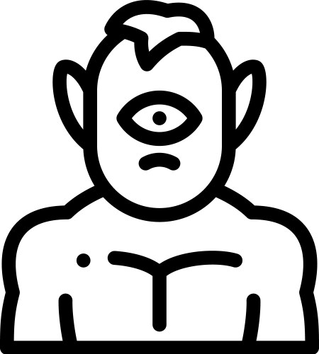 Greek Cyclops Symbols POLYPHEMUS (Polyphemos) Cyclops Giant Of Greek