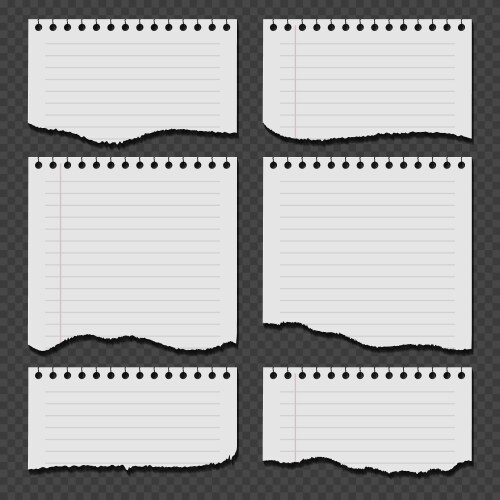 Ripped Notebook Paper Vector Images (over 2,800)