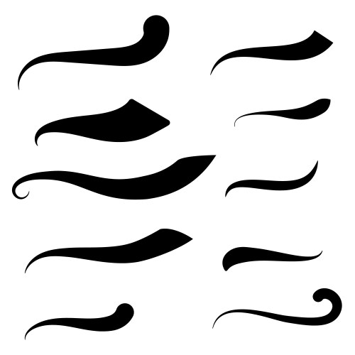 Text tails Royalty Free Vector Image - VectorStock Text tails Royalty Free Vector Image - VectorStock