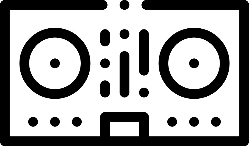 Gramphone icon thin linear style design isolated Vector Image