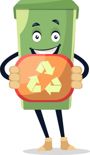 Banner design of use dustbin Royalty Free Vector Image