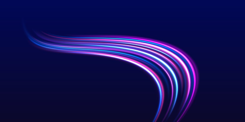 Neon color glowing lines Royalty Free Vector Image