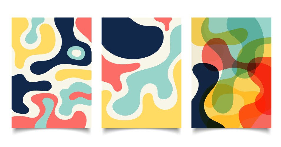 Set template geometric covers design you can use Vector Image