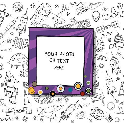 An chat frame background with text Royalty Free Vector Image