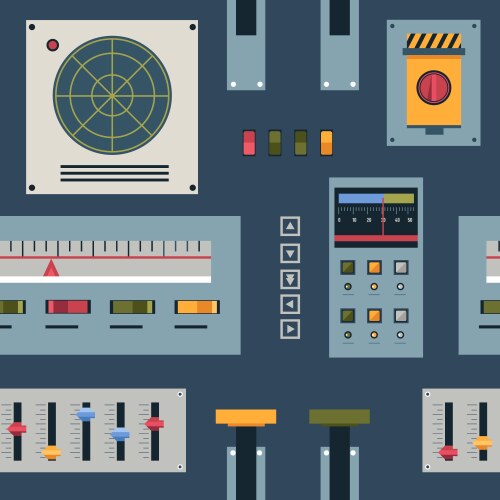Control panel Royalty Free Vector Image - VectorStock
