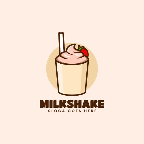 Logo for milkshakes Royalty Free Vector Image - VectorStock