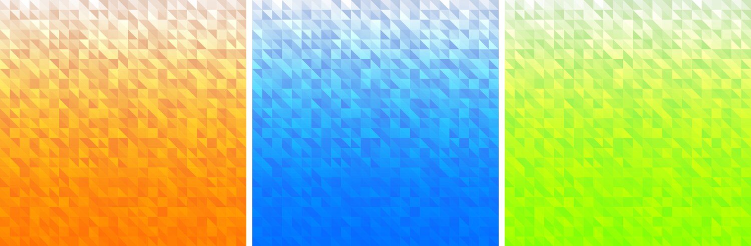 Abstract gradient bright green geometric Vector Image