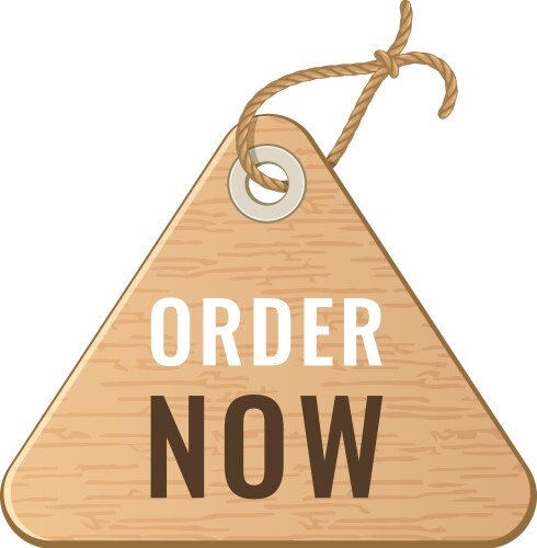 Made to order red leather price tag Royalty Free Vector