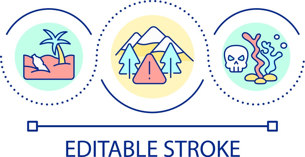 Knowledge-sharing ecosystem concept icon Vector Image