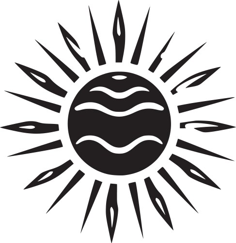 Sun Rays Black and White Vector Images (over 6,700)