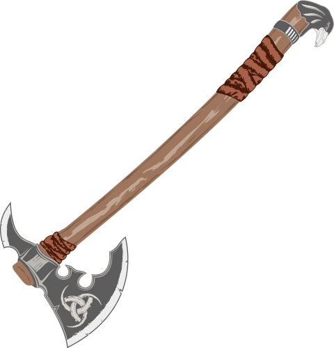 Minotaur with a axe Royalty Free Vector Image - VectorStock