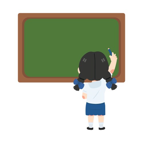 Kid Writing on Board Vector Images (over 2,100)