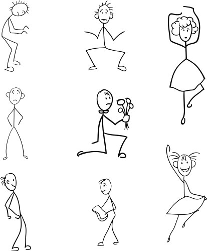 Stick Figure Family Vector Images (over 2,100)