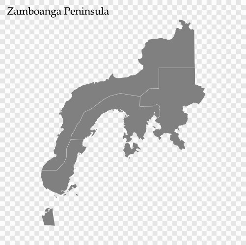 High quality map region philippines Royalty Free Vector