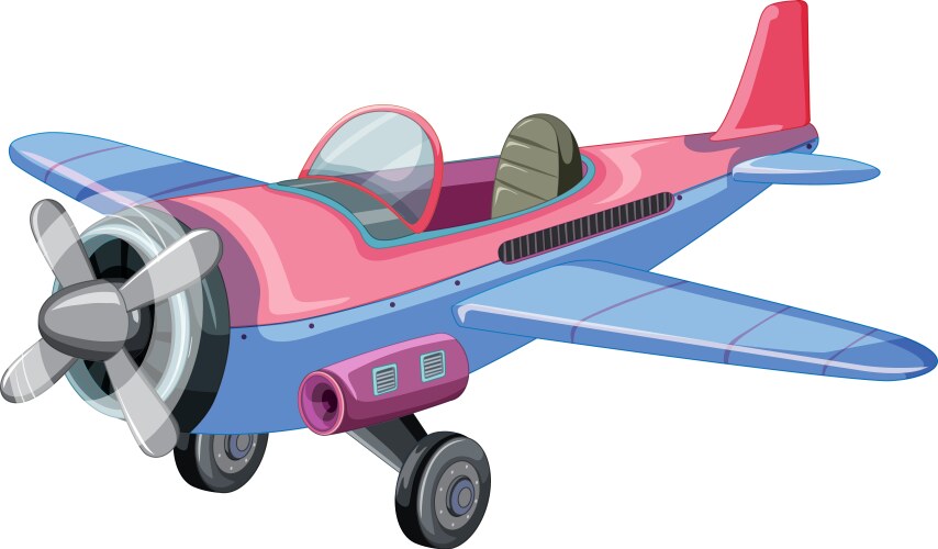 Single picture green jet plane Royalty Free Vector Image