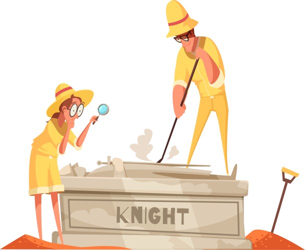 Ancient artifacts archeology composition Vector Image