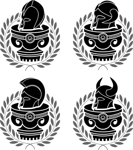 Glory of athena Royalty Free Vector Image - VectorStock