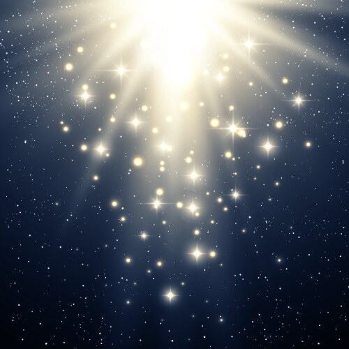 Abstract magic blue light background Royalty Free Vector