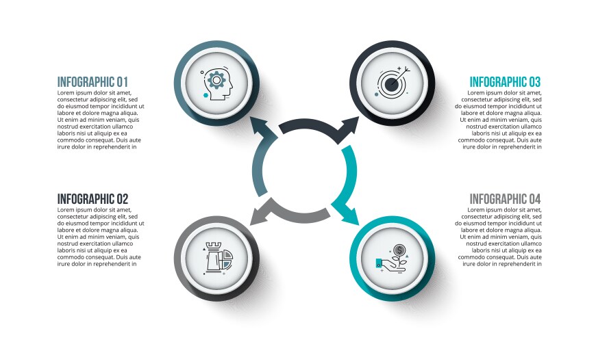 Analytics data visualization linear graph info Vector Image