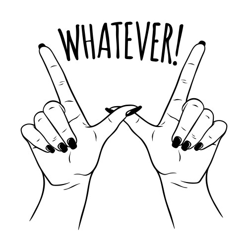Hand gesture Royalty Free Vector Image - VectorStock