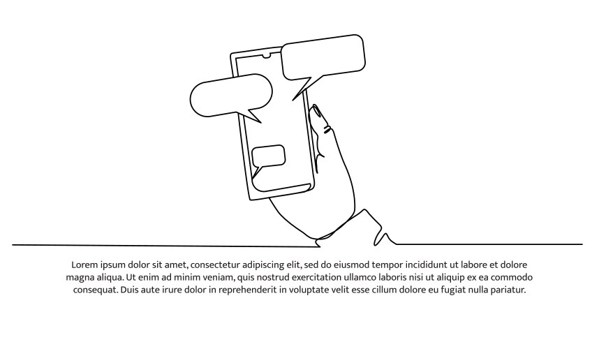 Continuous one line drawing give a gift Royalty Free Vector