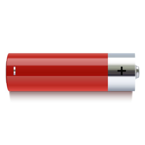 Realistic 3d battery design Royalty Free Vector Image