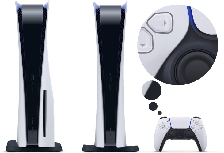 Play station realistic gamepad controller Vector Image