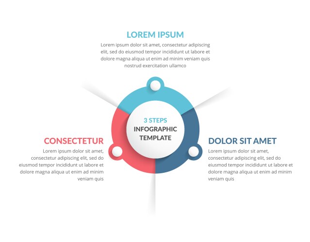 Circle Infographic Three Vector Images (over 10,000)