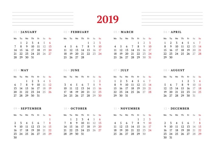 Minimalist calendar year 2023 Royalty Free Vector Image Minimalist calendar year 2023 Royalty Free Vector Image