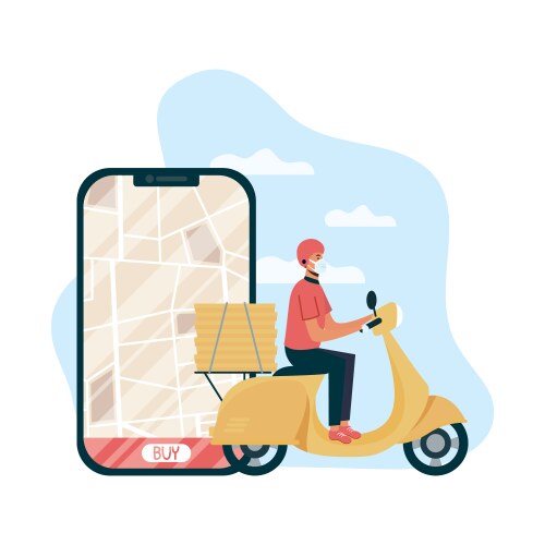 Motorcycle Delivery Vector Images (over 19,000)