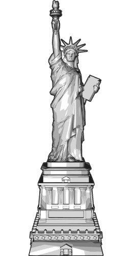 Statue of liberty Royalty Free Vector Image - VectorStock