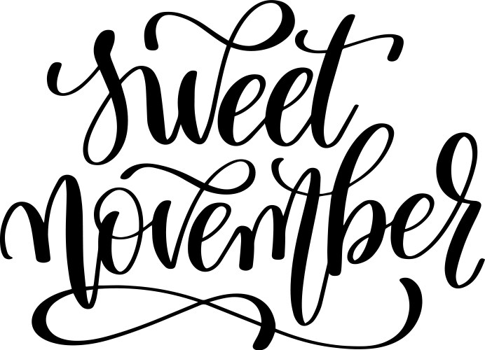 November Calligraphy Vector Images (over 6,900)