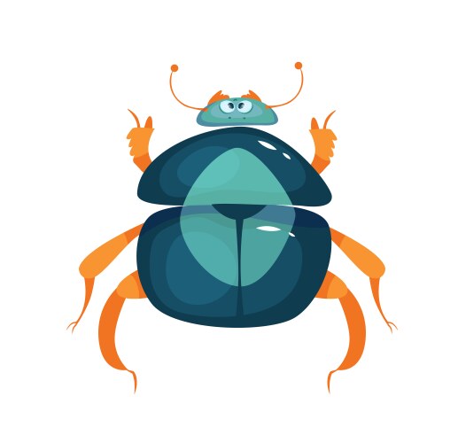Cute bug icon Royalty Free Vector Image - VectorStock