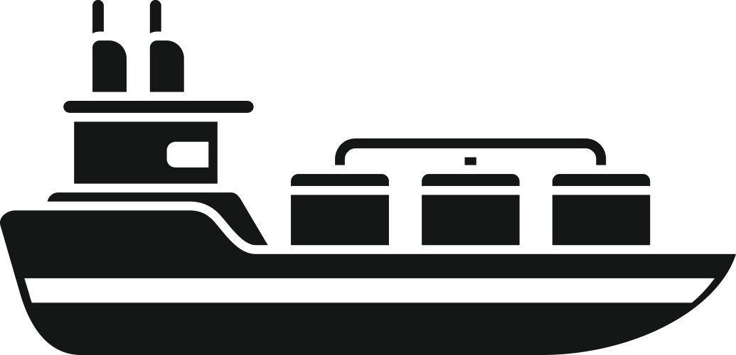 Gas carrier ship delivering liquefied natural Vector Image