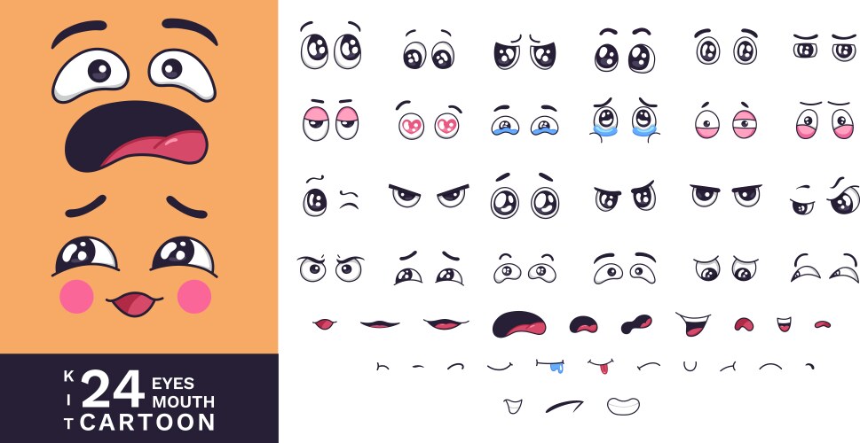 Cartoon Eyes Vector Images (over 290,000)