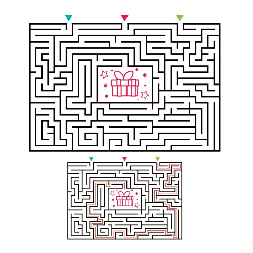Maze game generator Royalty Free Vector Image - VectorStock