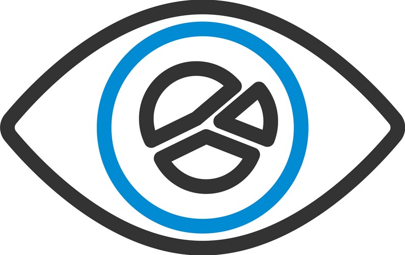 Beautiful eye brown and blue pupil Royalty Free Vector Image