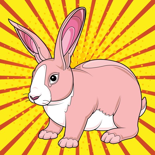 Pop art male hand pressing a big red button Vector Image