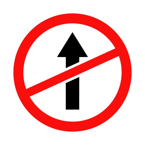 Prohibited sign Royalty Free Vector Image - VectorStock