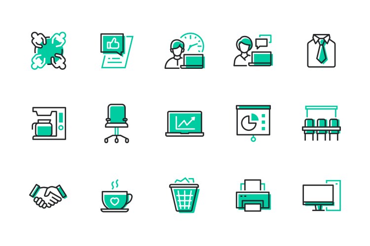 Office seamless pattern Royalty Free Vector Image